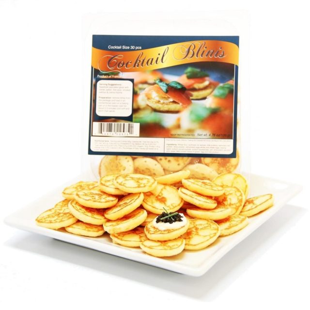French Cocktail Blinis 1.5" 30ct - Graffam Bros Seafood
